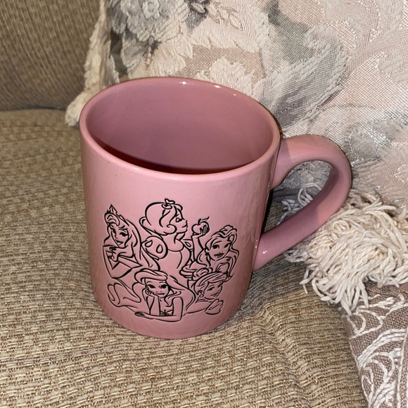 Disney | Dining | Nwt Disney Carved 5 Princesses Pink Large Mug | Poshmark